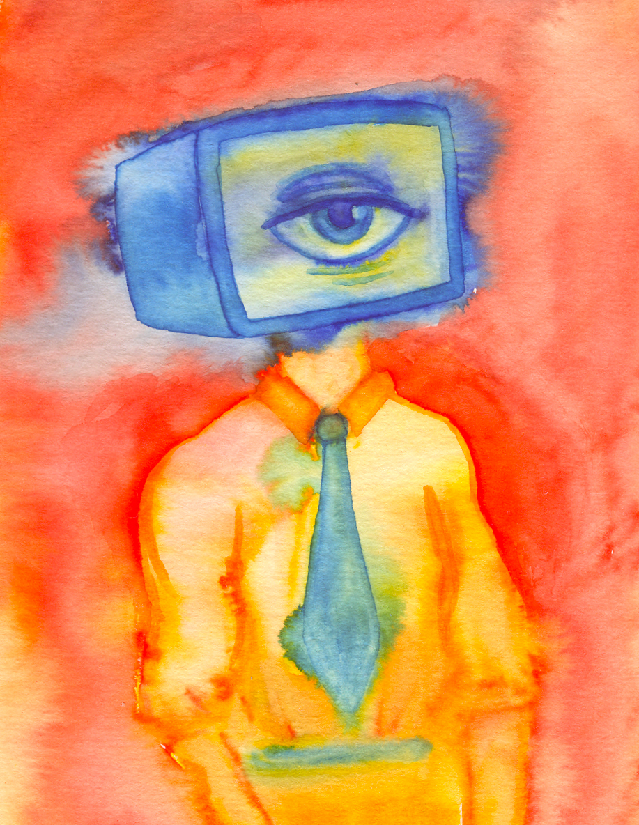 Computer Head - Artwork Nicole Hanusek